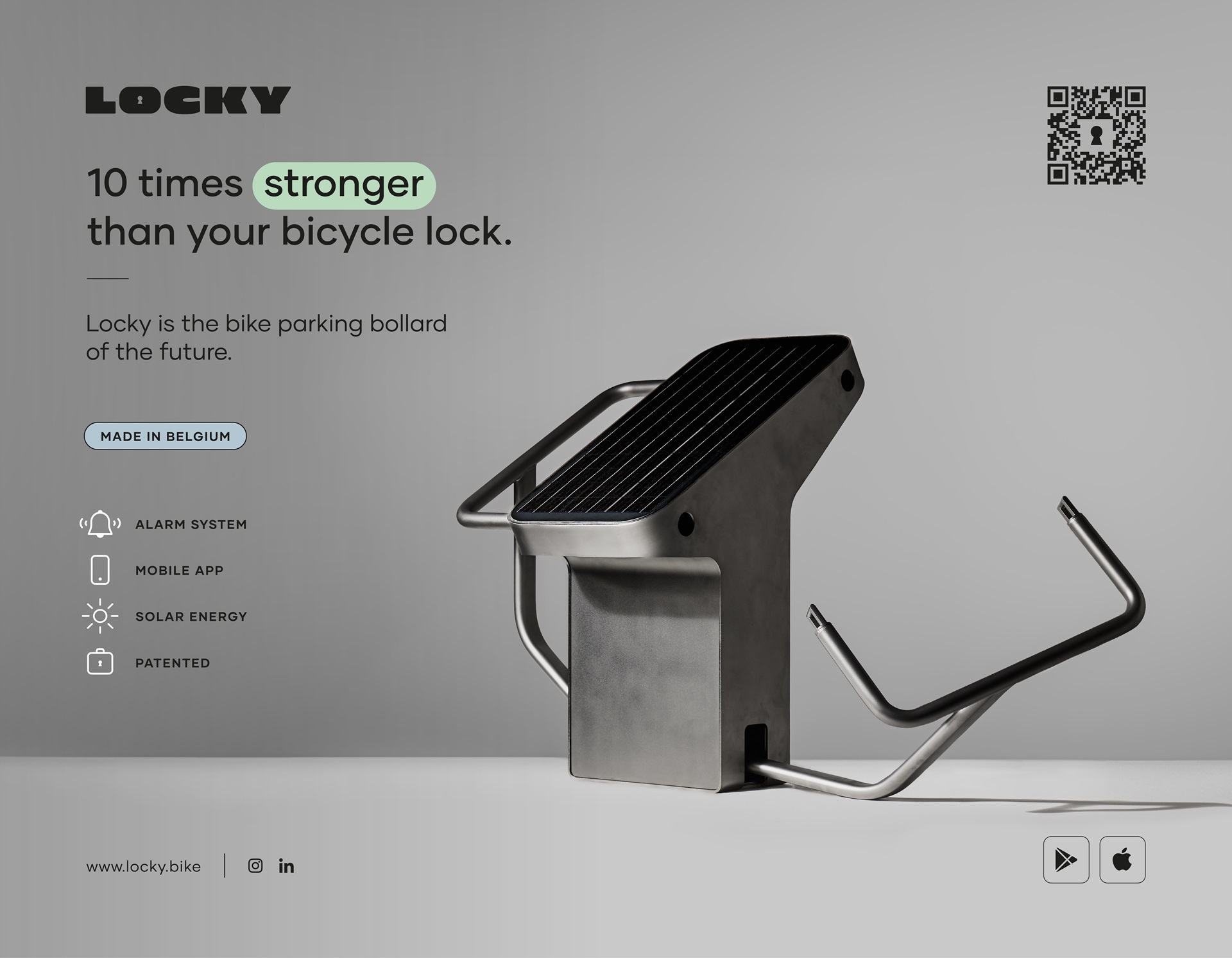 Locky | Beveiligde fietsenstalling binnenkort overal in de stad beschikbaar